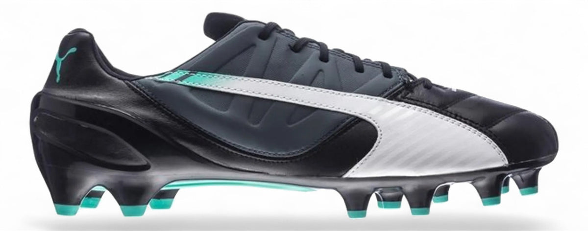 Puma Evospeed 1.3 Leather FG "Black/White" – Boots Plug