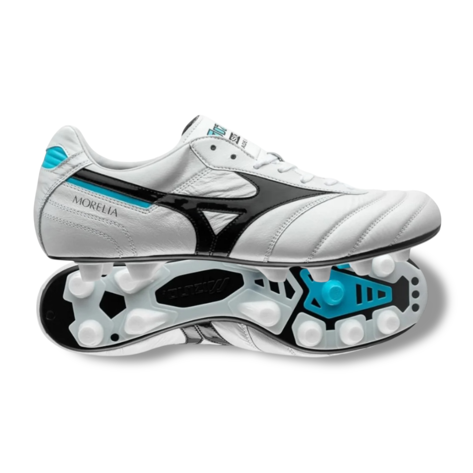 Mizuno Moreli Neo 2 Elite FG 'White/Black/Blue Atoll' – Boots Plug