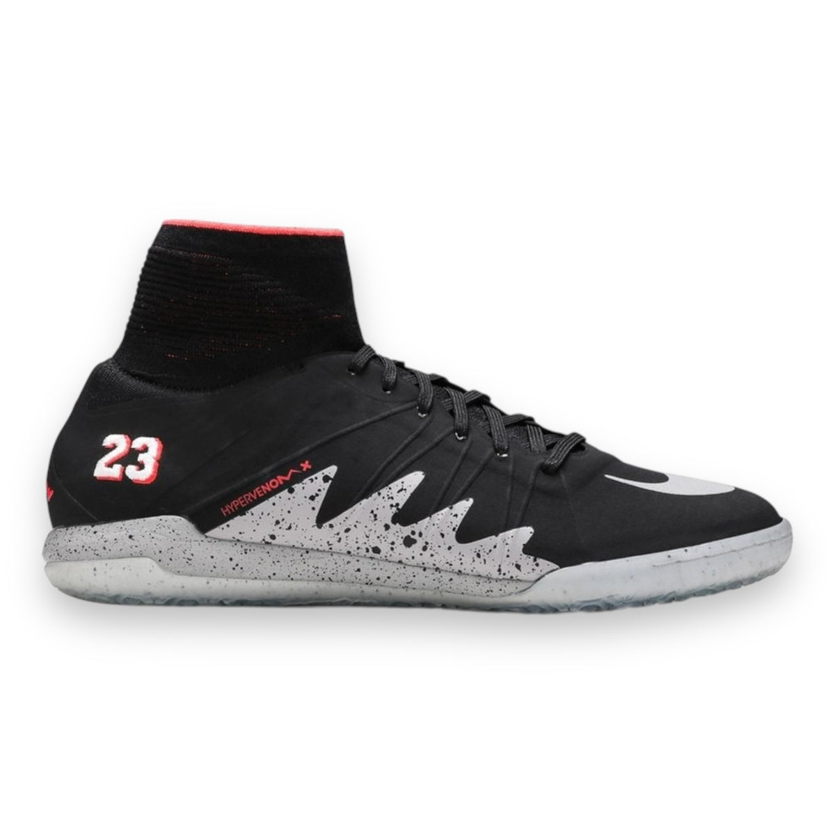 Nike Hypervenom HypervenomXProximo 'Black/Metallic Silver/Light Crimso ...
