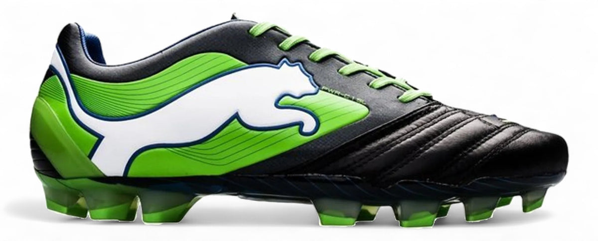 Puma Powercat 1.12 SL FG "Black/Green" – Boots Plug