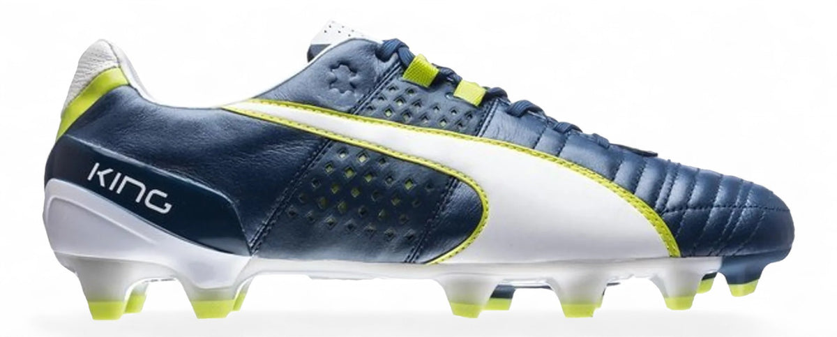 Puma King II FG ELITE 'Majolica Blue/White/Lime Punch' – Boots Plug